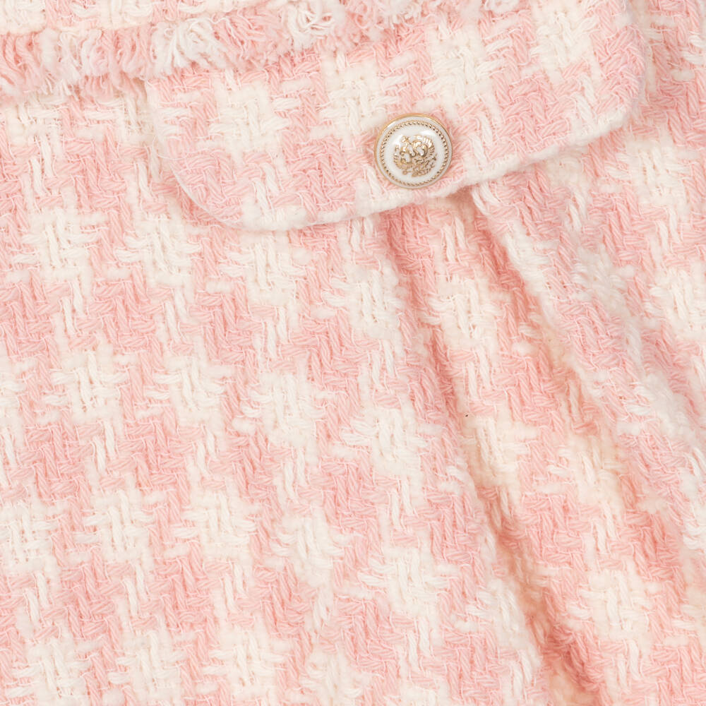 Lapin House - Girls Pink Tweed Dress | Childrensalon Outlet