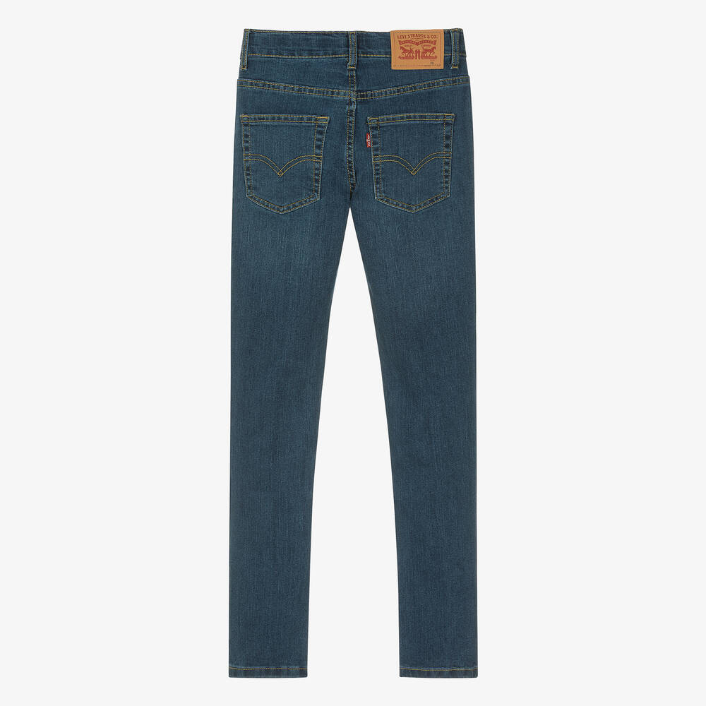 Levi s Teen Boys Blue Skinny Taper Denim Jeans Childrensalon Outlet
