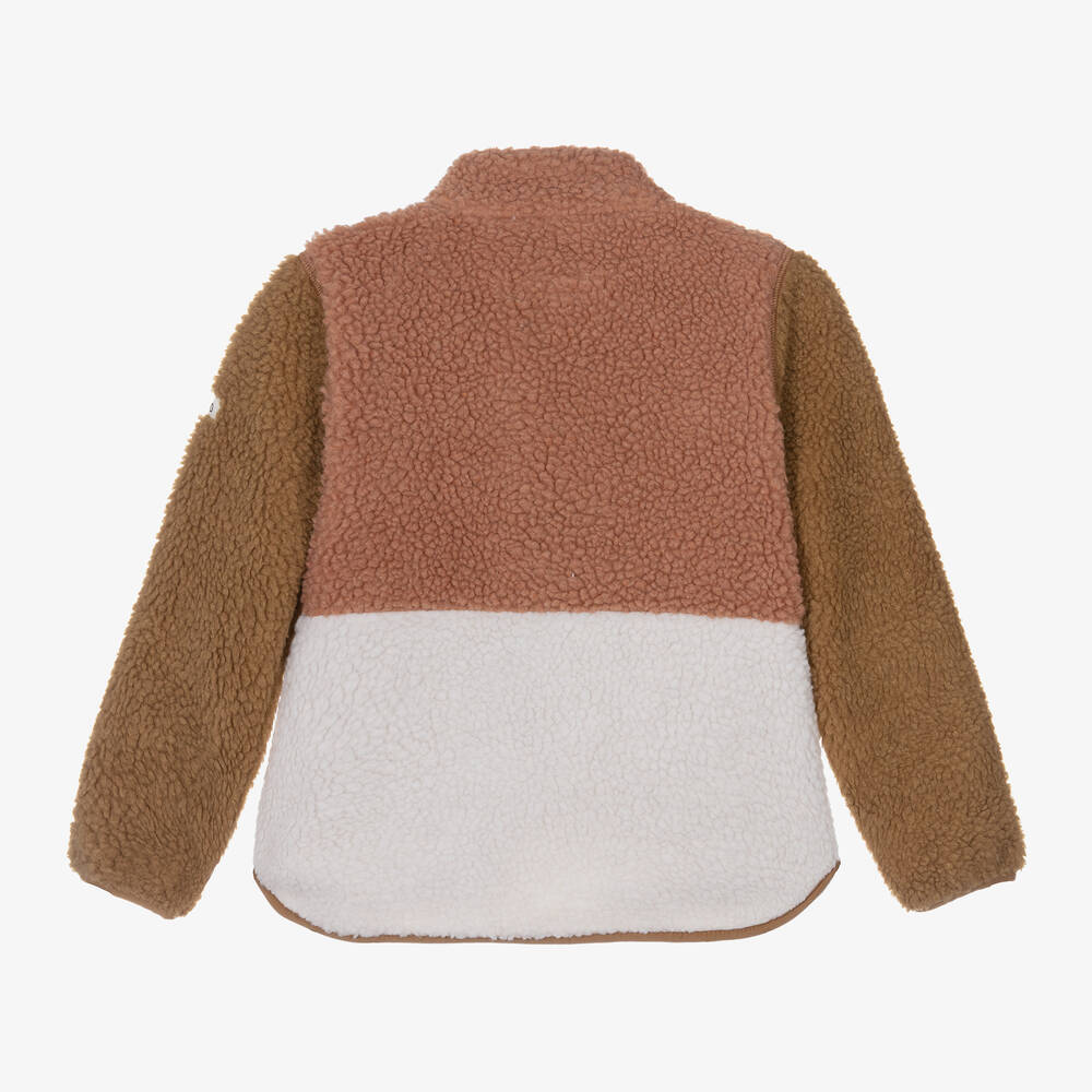 Liewood - Beige & Pink Borg Jacket | Childrensalon Outlet