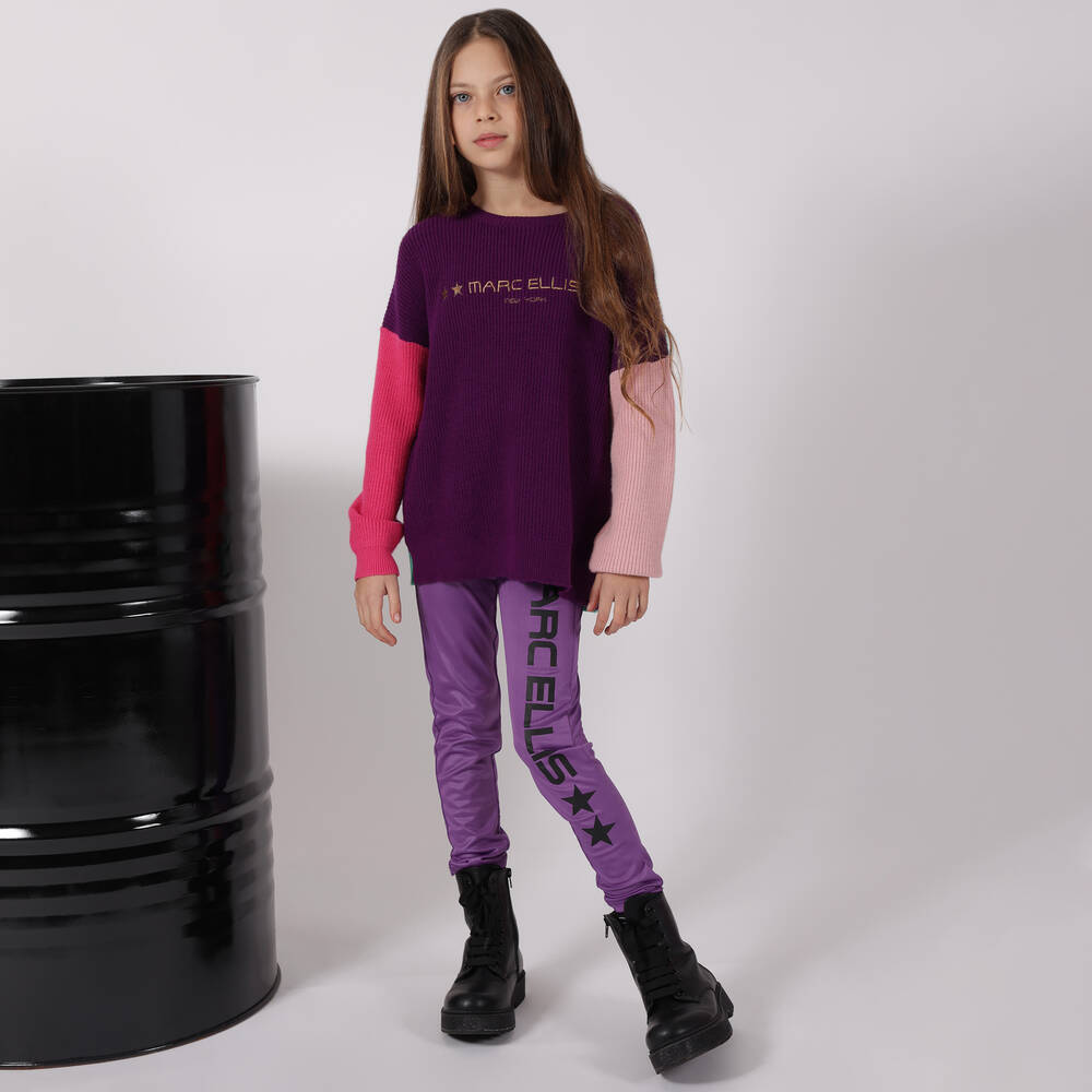 Marc Ellis - Girls Colourblock Knit Sweater | Childrensalon Outlet