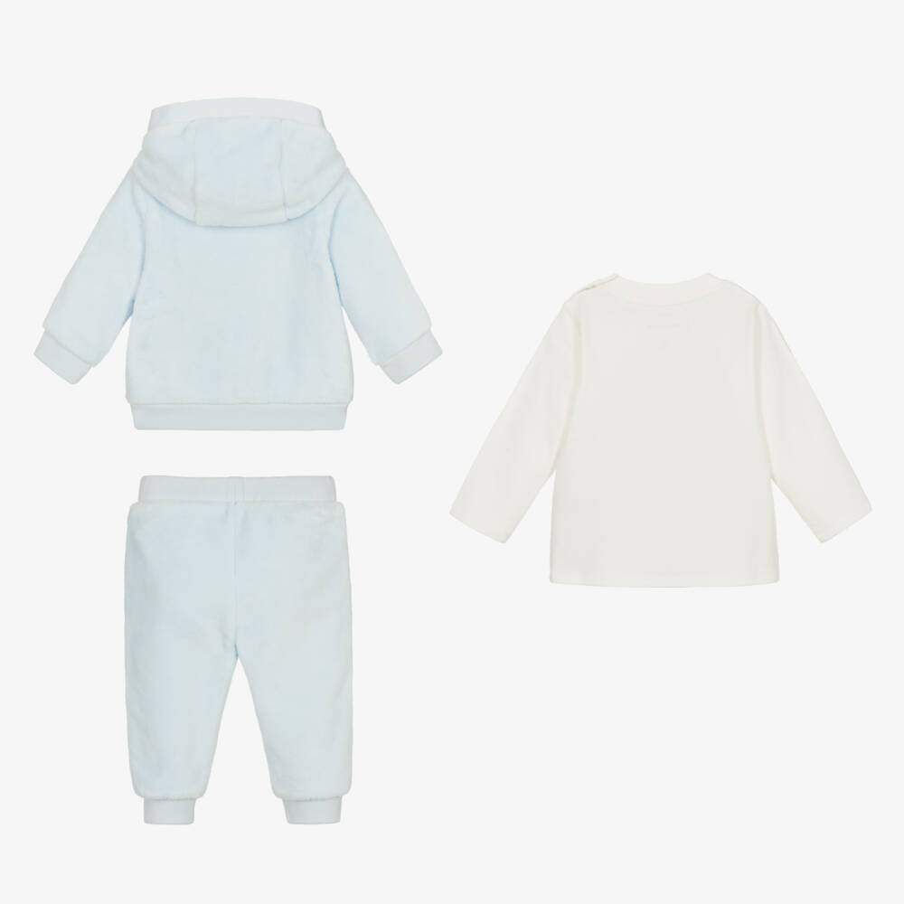MARC JACOBS - Boys Pale Blue Fleecy Tracksuit Set | Childrensalon Outlet