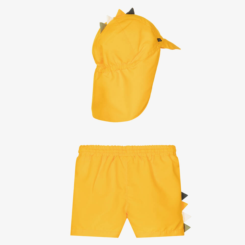 Mayoral - Baby Boys Orange Dinosaur Beach Set (UPF 40+) | Childrensalon ...