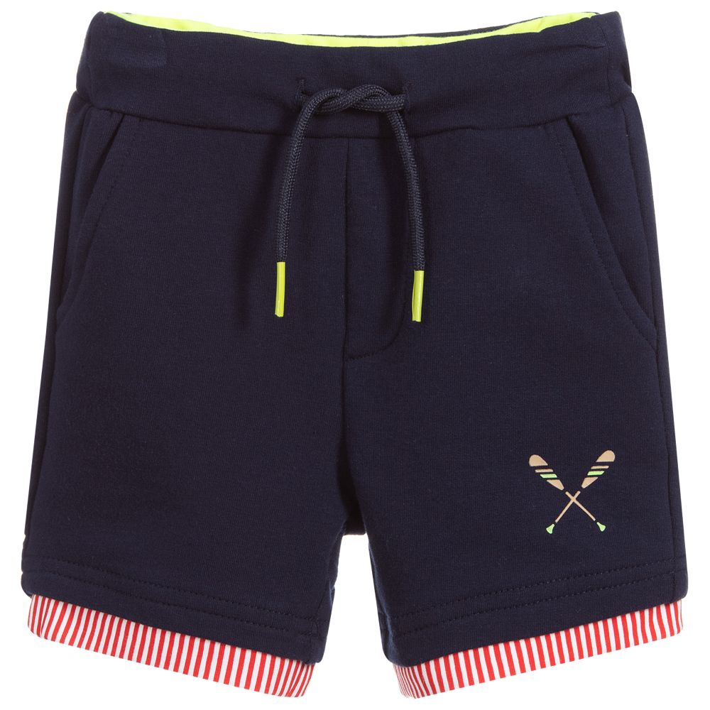Mayoral - Boys Blue Cotton Jersey Shorts | Childrensalon Outlet