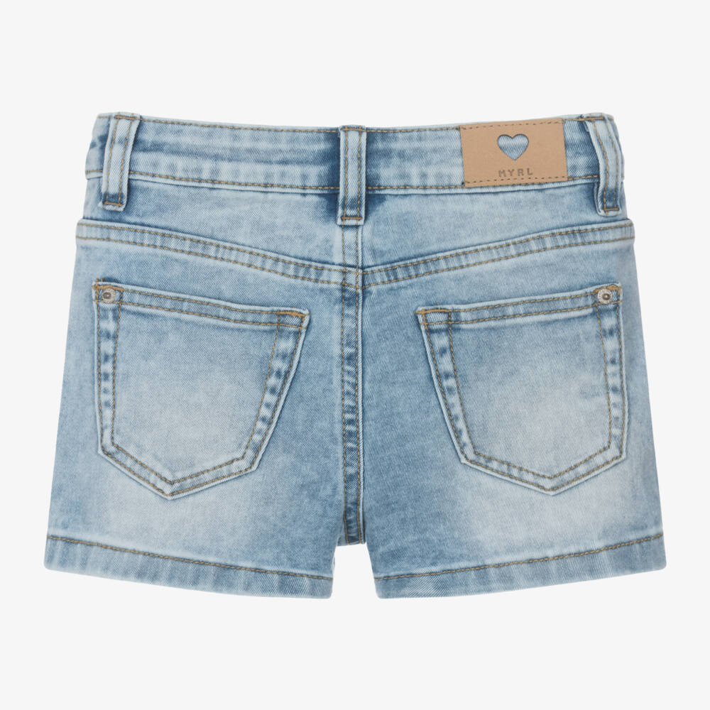 Mayoral - Girls Blue Denim Shorts | Childrensalon Outlet
