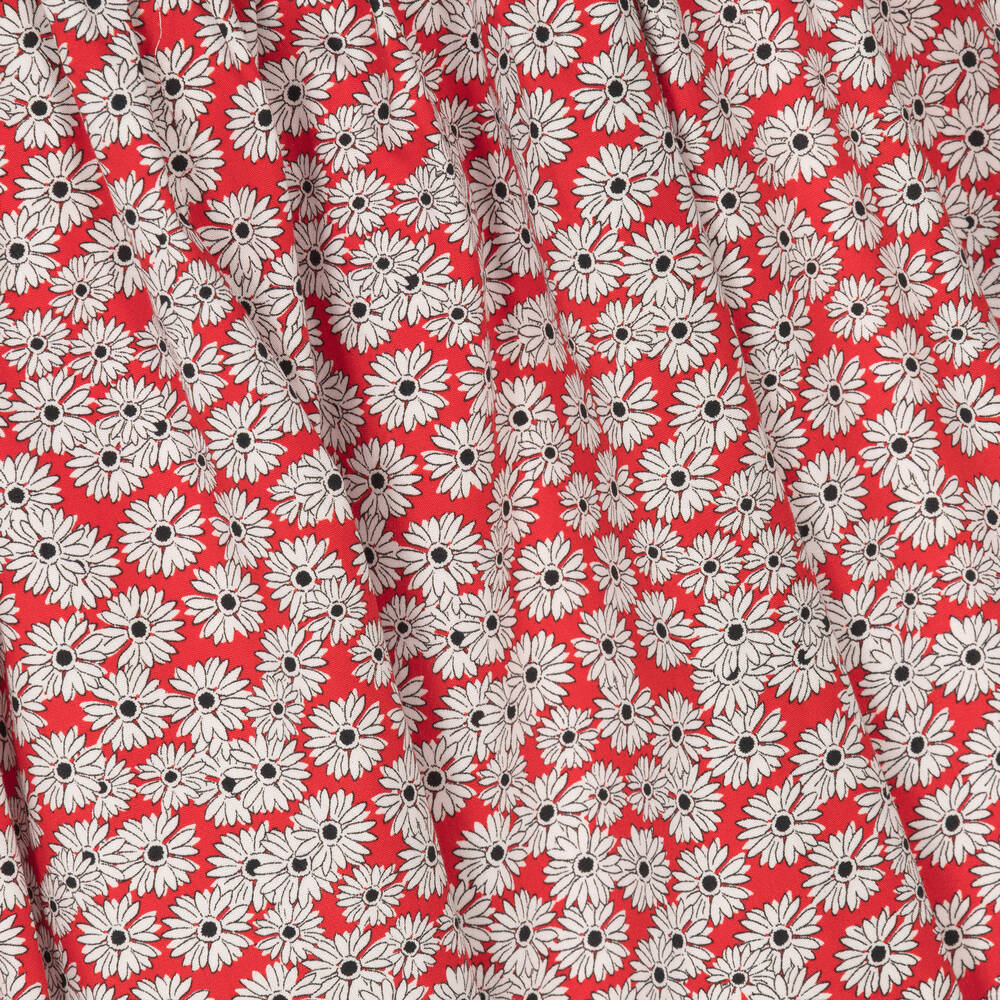 Mayoral - Girls Red Floral Cotton Dress | Childrensalon Outlet Mayoral - Girls Red Floral Cotton Dress | Childrensalon Outlet