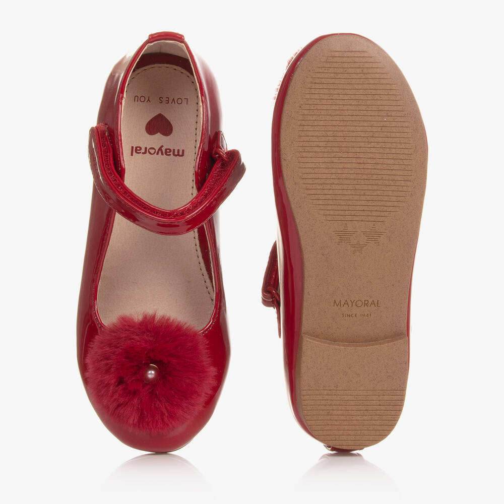 Mayoral - Girls Red Patent Mary Jane Shoes | Childrensalon Outlet