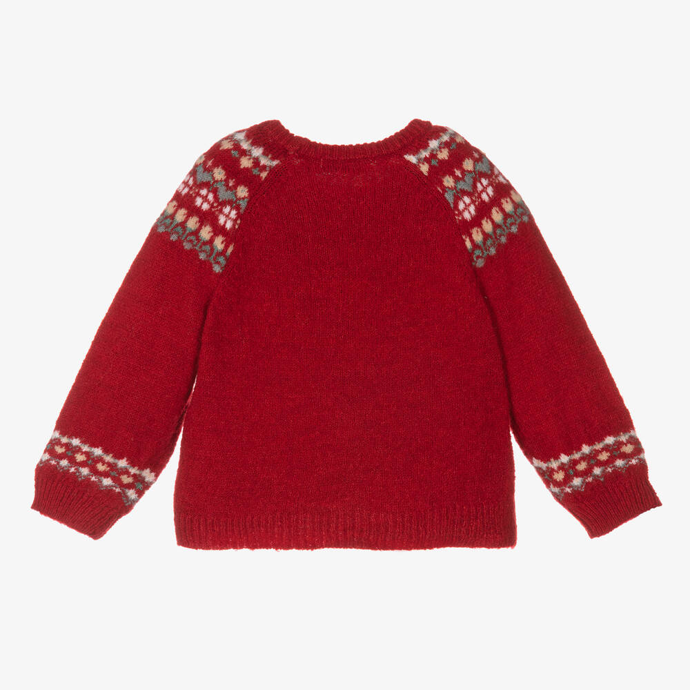 Mayoral - Red Fair Isle Sweater | Childrensalon Outlet