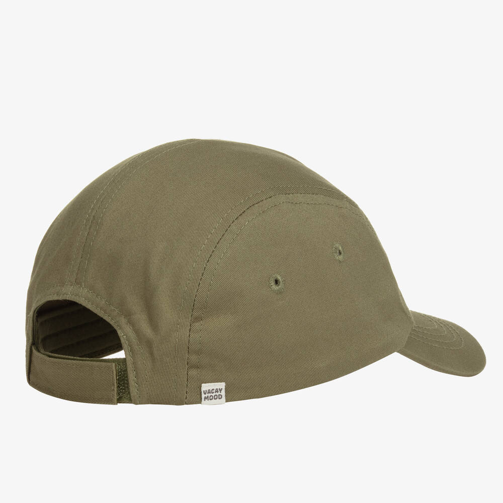 Mayoral - Teen Green Embroidered Cotton Cap | Childrensalon Outlet