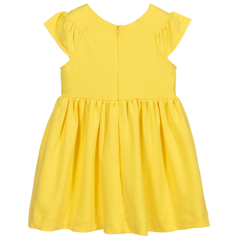 Mayoral - Yellow Cotton Jersey Dress | Childrensalon Outlet Mayoral - Yellow Cotton Jersey Dress | Childrensalon Outlet
