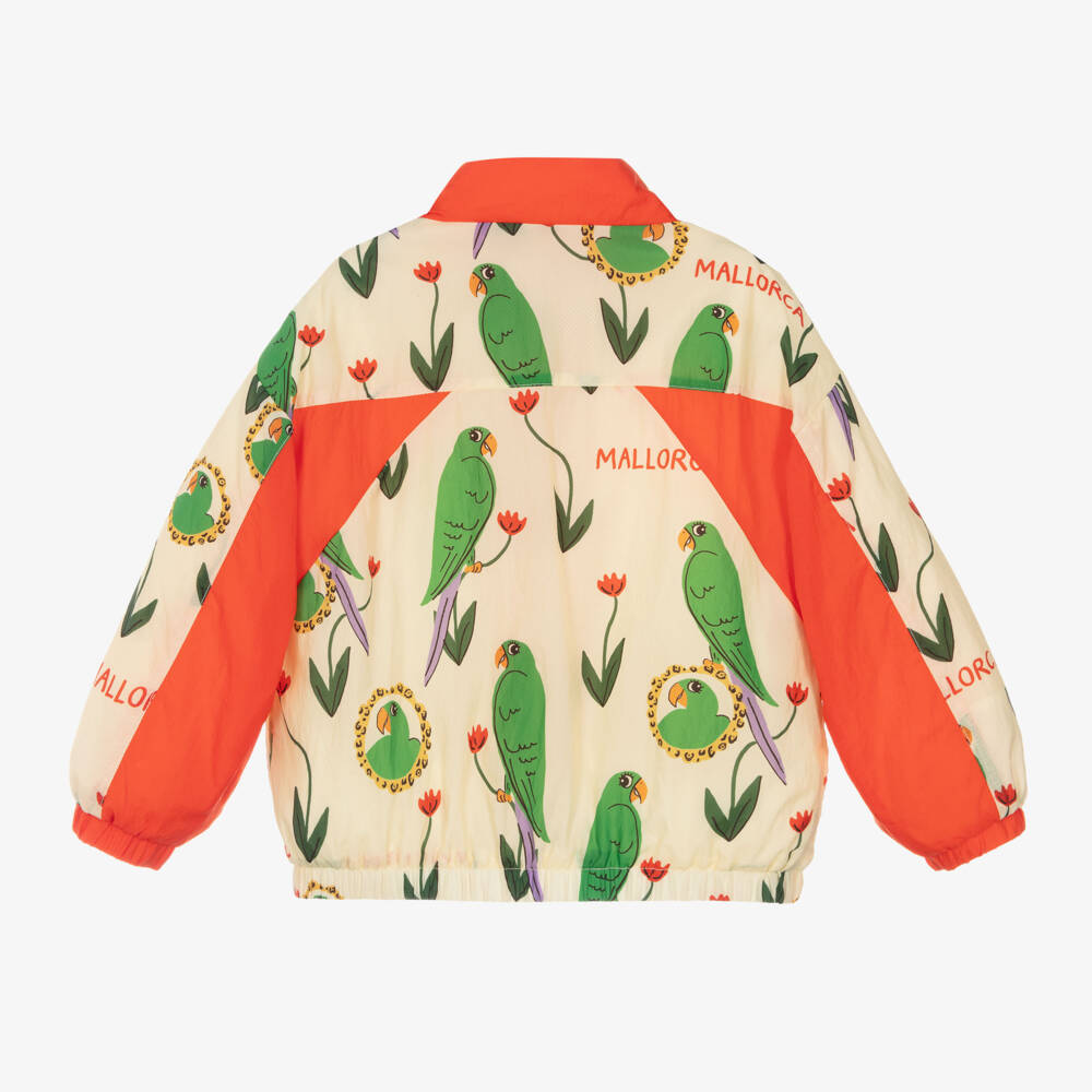 Mini Rodini - Boys Ivory Parrot Pattern Jacket | Childrensalon Outlet