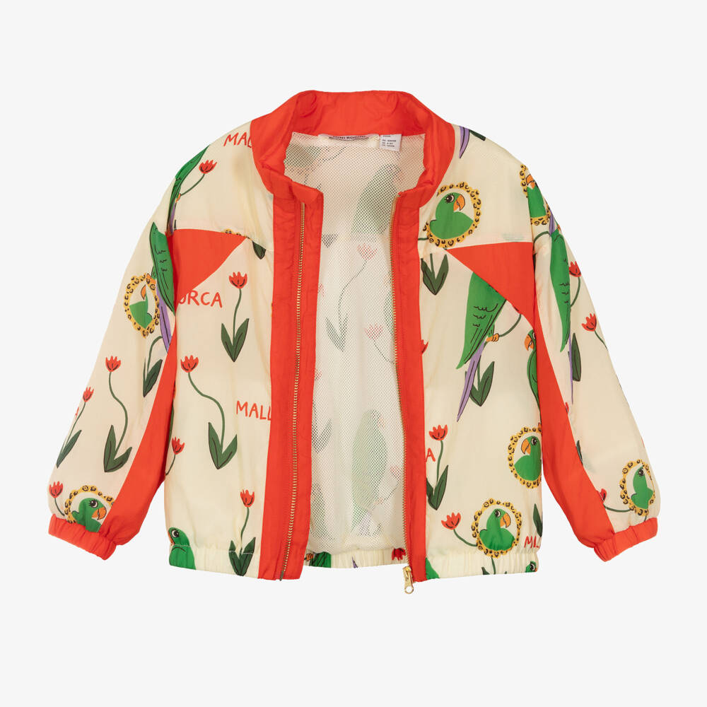 Mini Rodini - Boys Ivory Parrot Pattern Jacket | Childrensalon Outlet