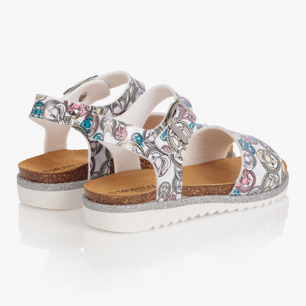 Monnalisa - Girls White Bugs Bunny Sandals | Childrensalon Outlet