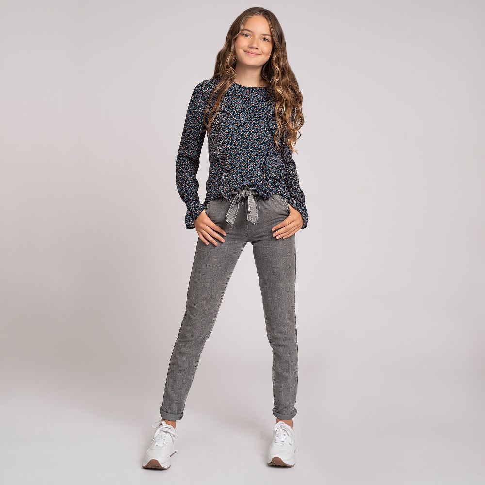 NIK&NIK - Girls Black & Blue Blouse | Childrensalon Outlet
