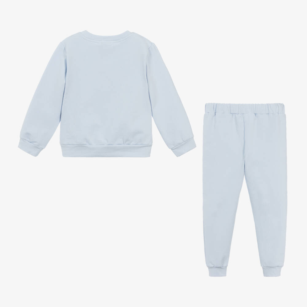 Patachou - Boys Soft Blue Bear Tracksuit | Childrensalon Outlet