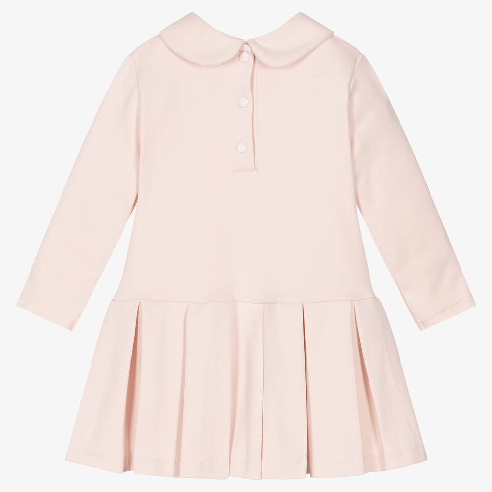 Patachou - Girls Pink Cotton Jersey Dress | Childrensalon Outlet