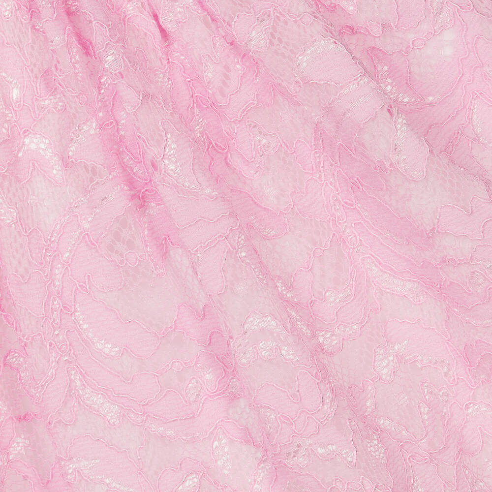 Patachou - فستان شيفون ودانتيل لون زهري | Childrensalon Outlet