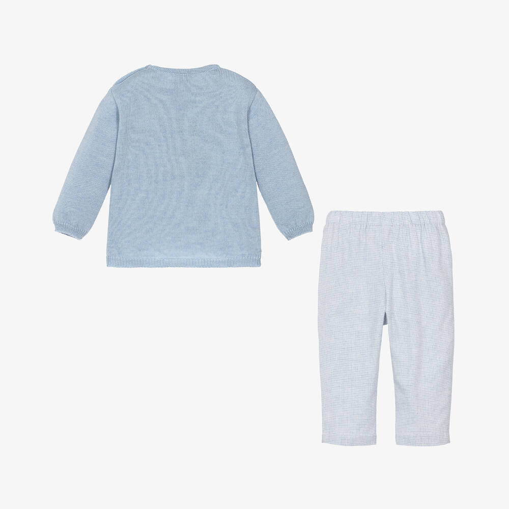 Paz Rodríguez - Baby Boys Blue Penguin Trouser Set | Childrensalon Outlet