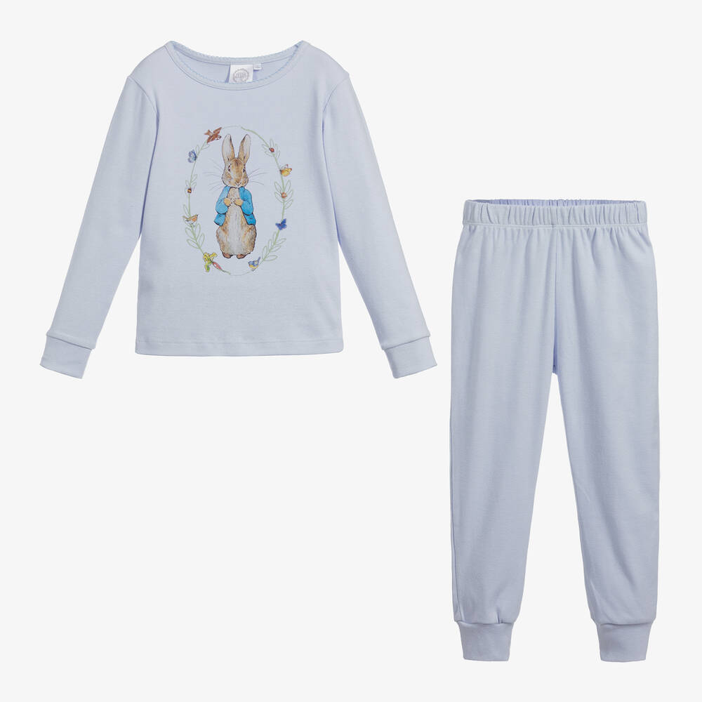 Peter Rabbit by Childrensalon Blue Cotton Jersey Pyjamas