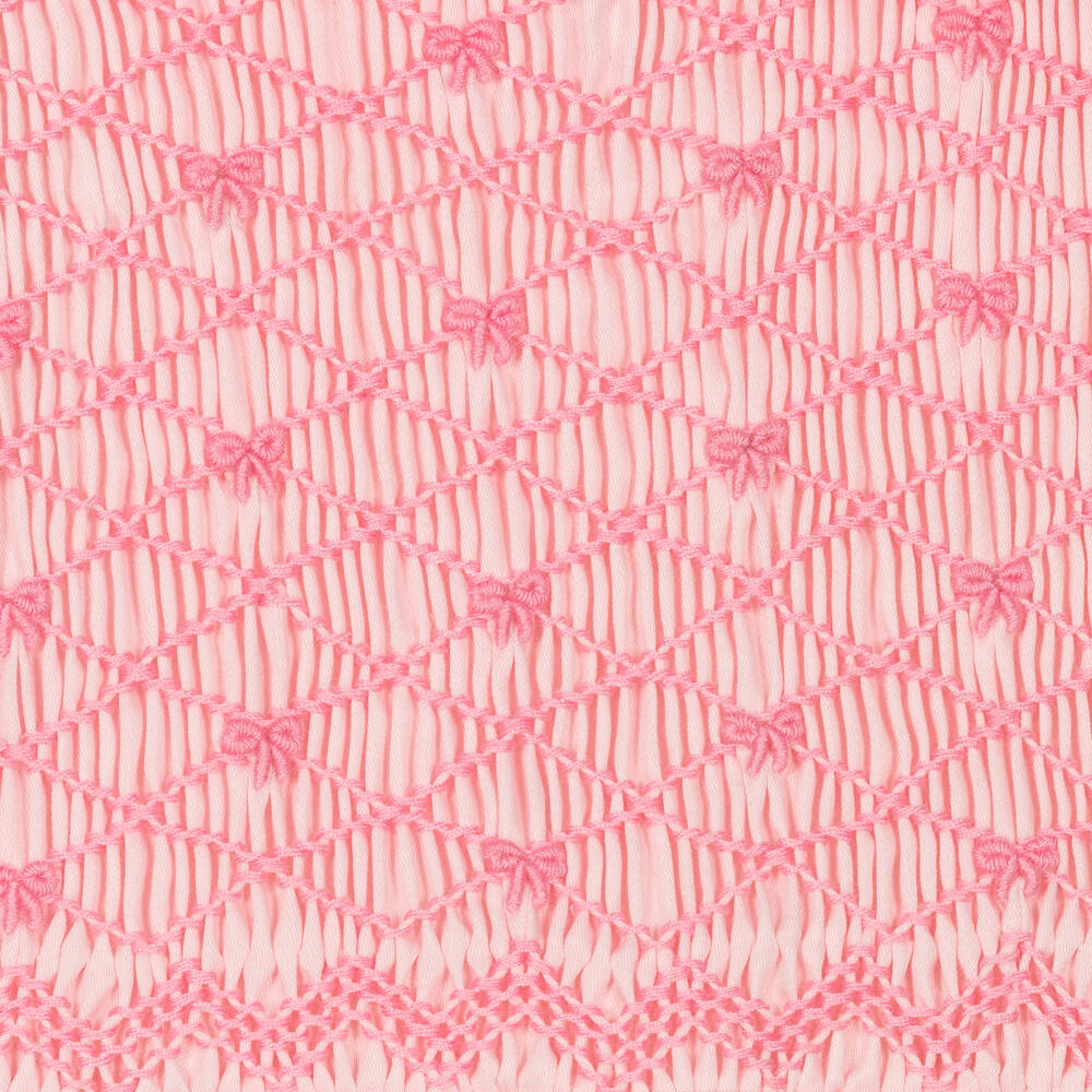 Rachel Riley - Baby Girls Pink Smocked Dress | Childrensalon Outlet