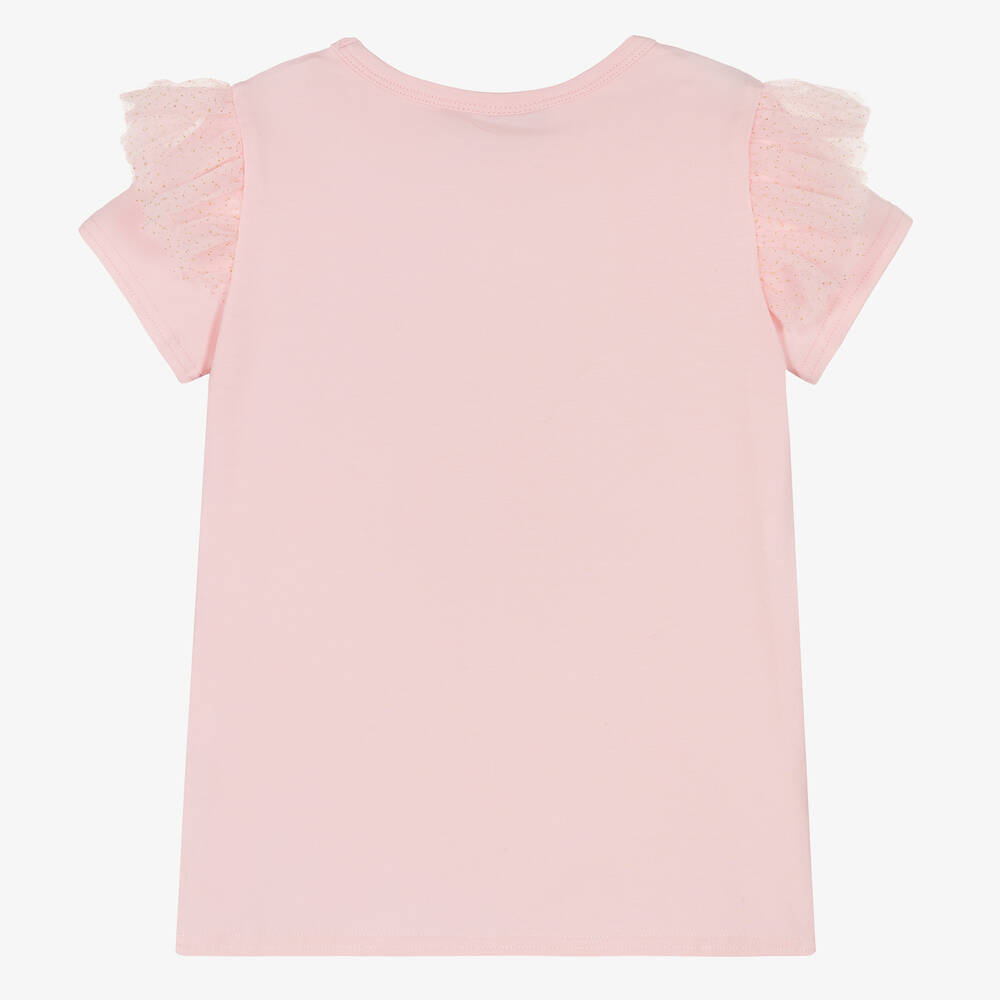 Rock Your Baby - Girls Pink & Blue Flutter T-Shirt | Childrensalon Outlet