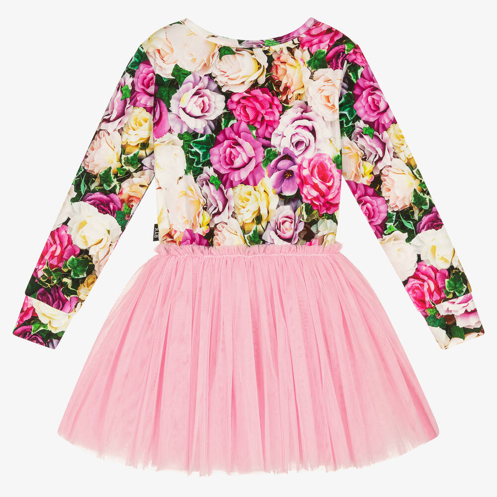 Rock Your Baby - Girls Pink Flower Wall Tutu Dress | Childrensalon Outlet