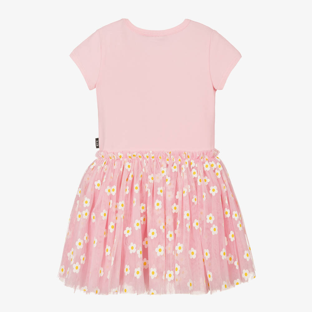 Rock Your Baby - Girls Pink Strawberry Bunny Cotton Dress | Childrensalon Outlet