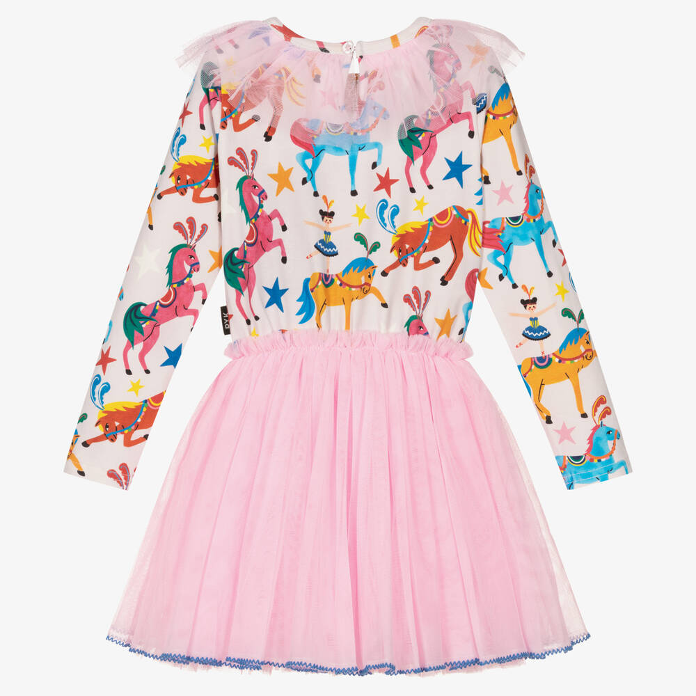 Rock Your Baby - Pink Parade Horses Tulle Dress | Childrensalon Outlet