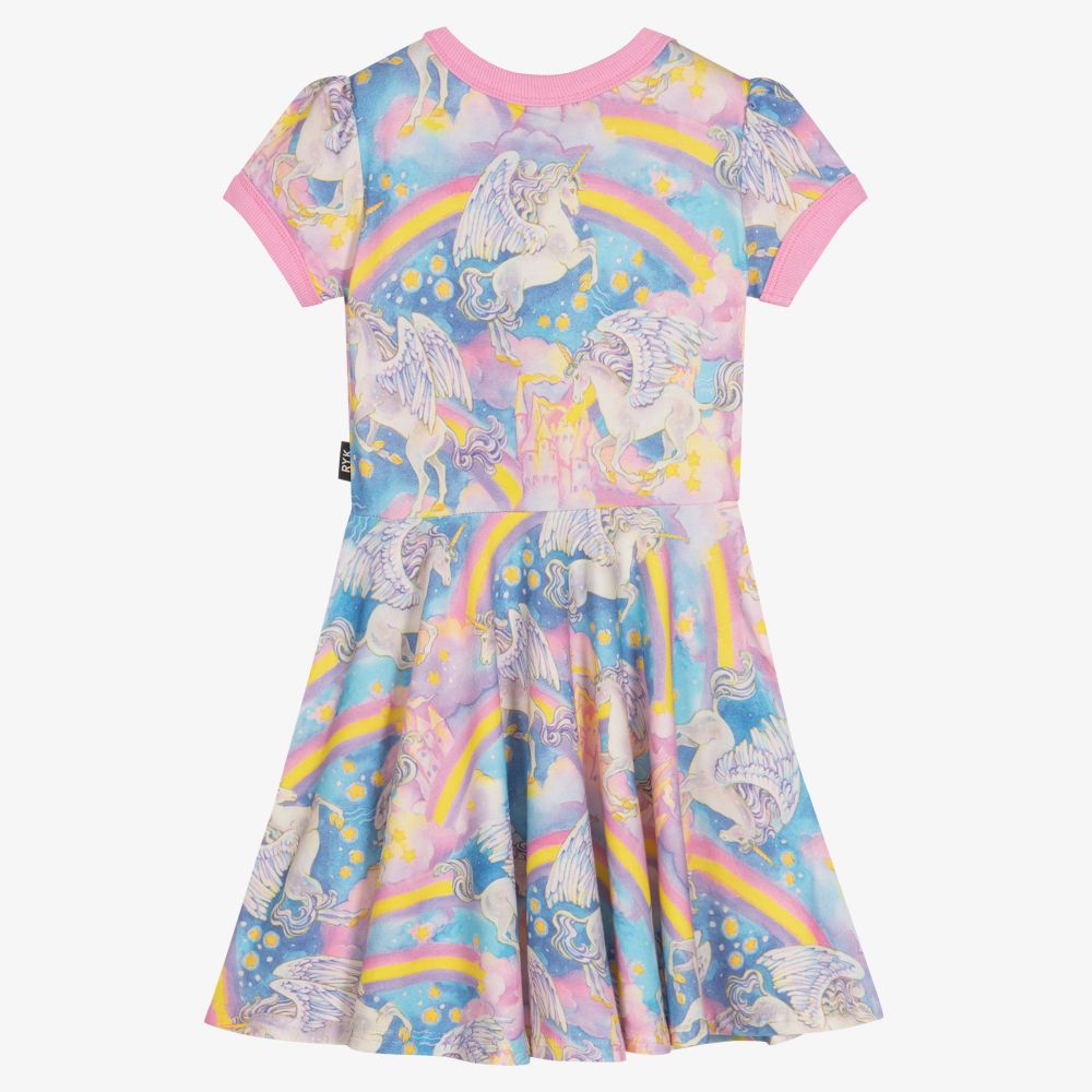 Rock Your Baby - Pink Rainbow Dreams Dress | Childrensalon Outlet