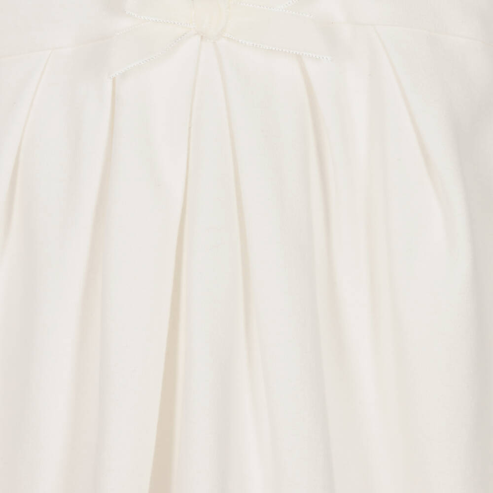 Sarah Louise - Girls Ivory Cotton Jersey Dress | Childrensalon Outlet Sarah Louise - Girls Ivory Cotton Jersey Dress | Childrensalon Outlet