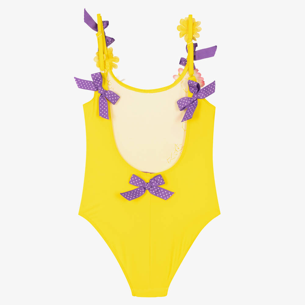 Selini Action - Желтый купальник с цветами и медвежатами | Childrensalon Outlet