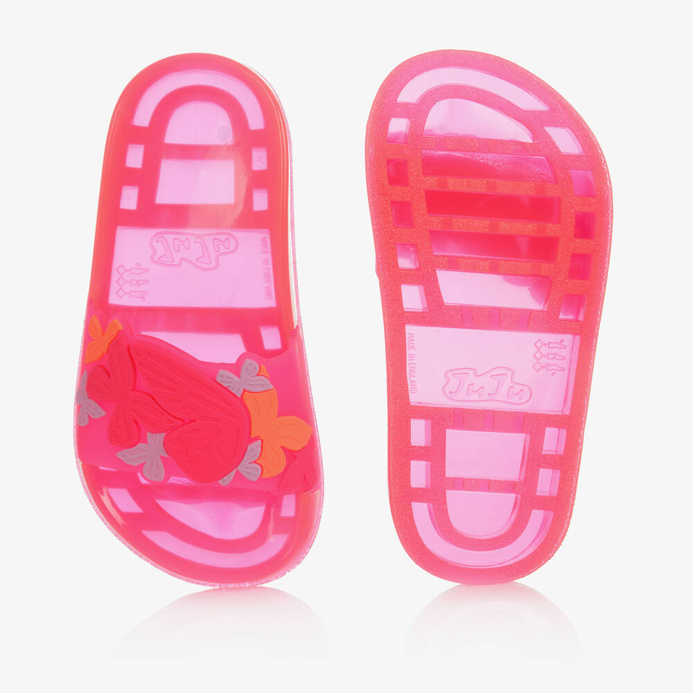 Sophia Webster Mini - Girls Pink Butterfly Jelly Sliders ...