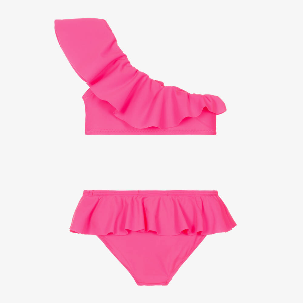 Stella Cove - Girls Bright Pink Ruffle Bikini | Childrensalon Outlet