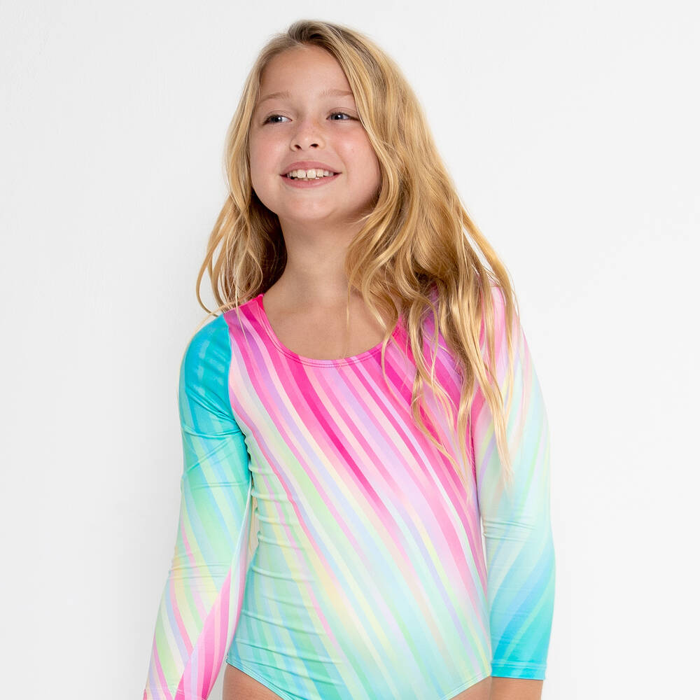 Stella Cove - Striped Long Sleeved Swimsuit | Childrensalon Outlet