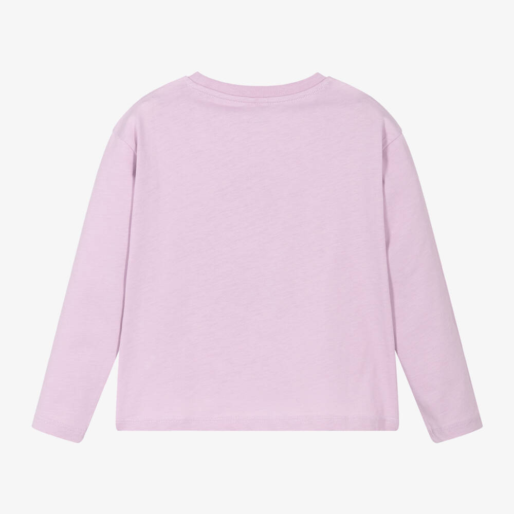 Stella McCartney Kids - Girls Lilac Organic Jersey Top | Childrensalon ...