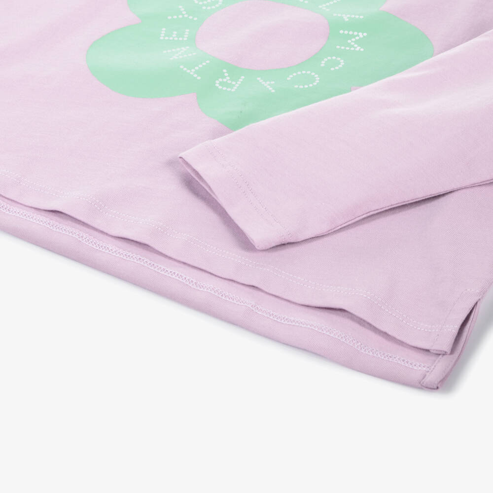 Stella McCartney Kids - Girls Lilac Organic Jersey Top | Childrensalon ...
