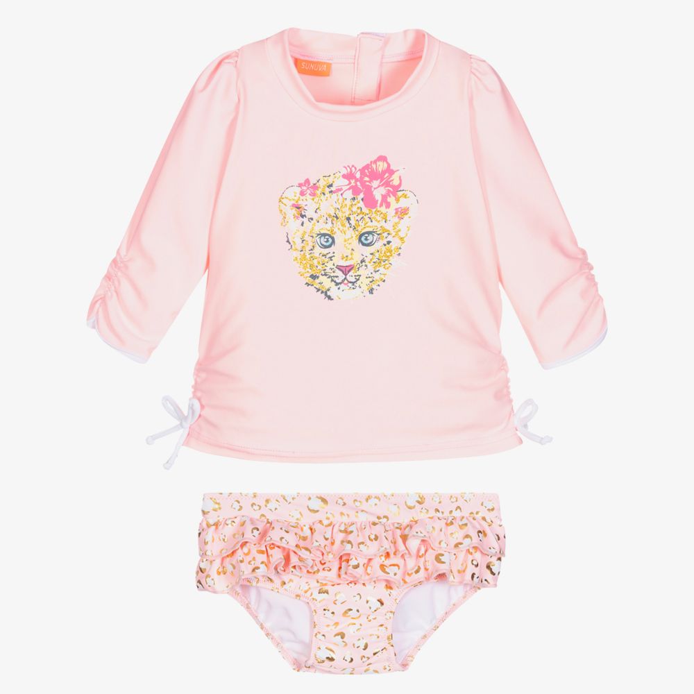 Sunuva - Girls Pink Sun Protective Set | Childrensalon Outlet