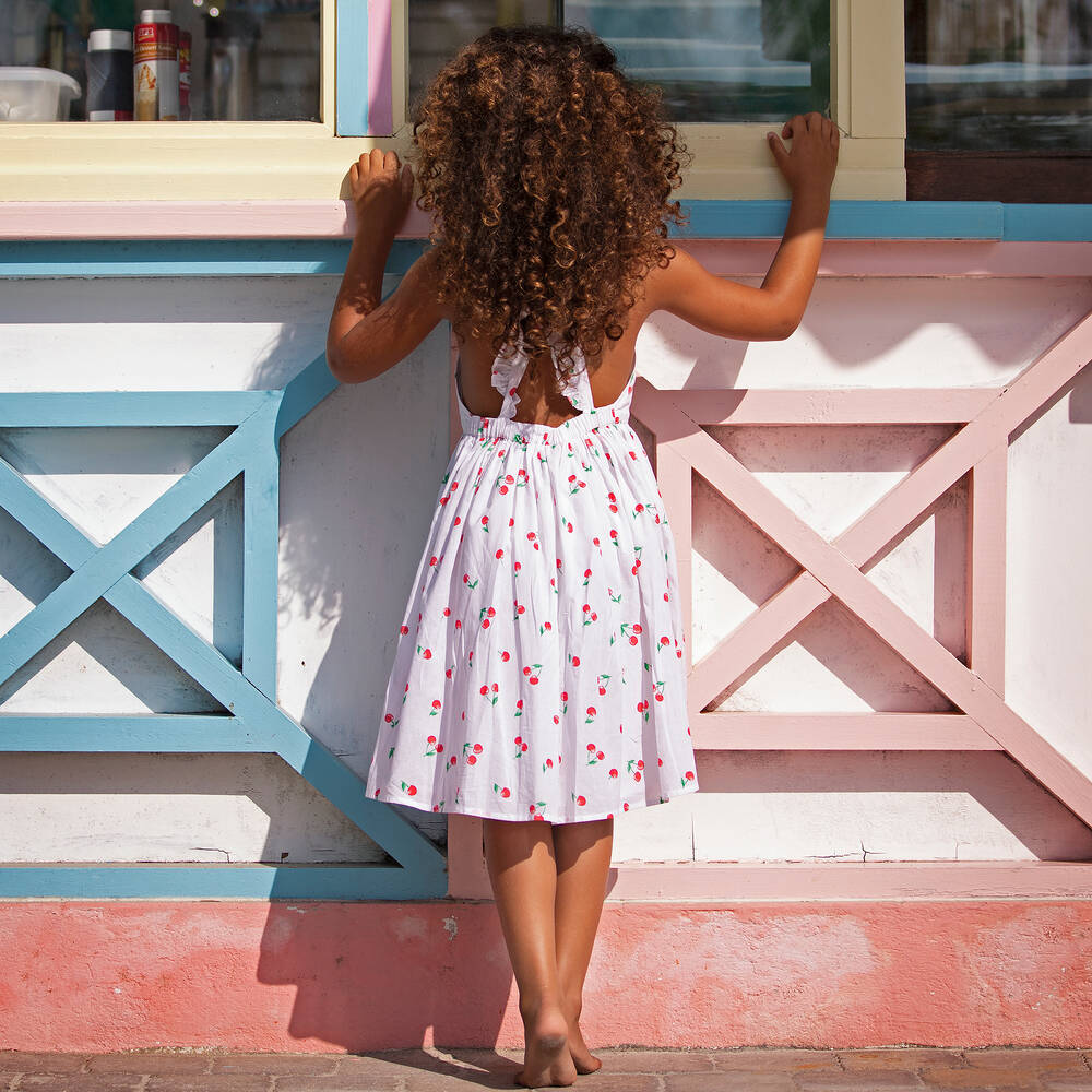 Sunuva - Girls White Cotton Dress | Childrensalon Outlet