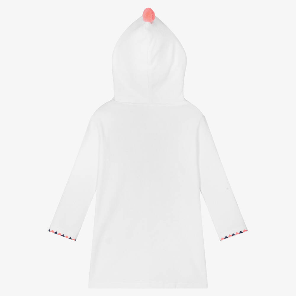 Sunuva - Girls White Hooded Towelling Dress | Childrensalon Outlet