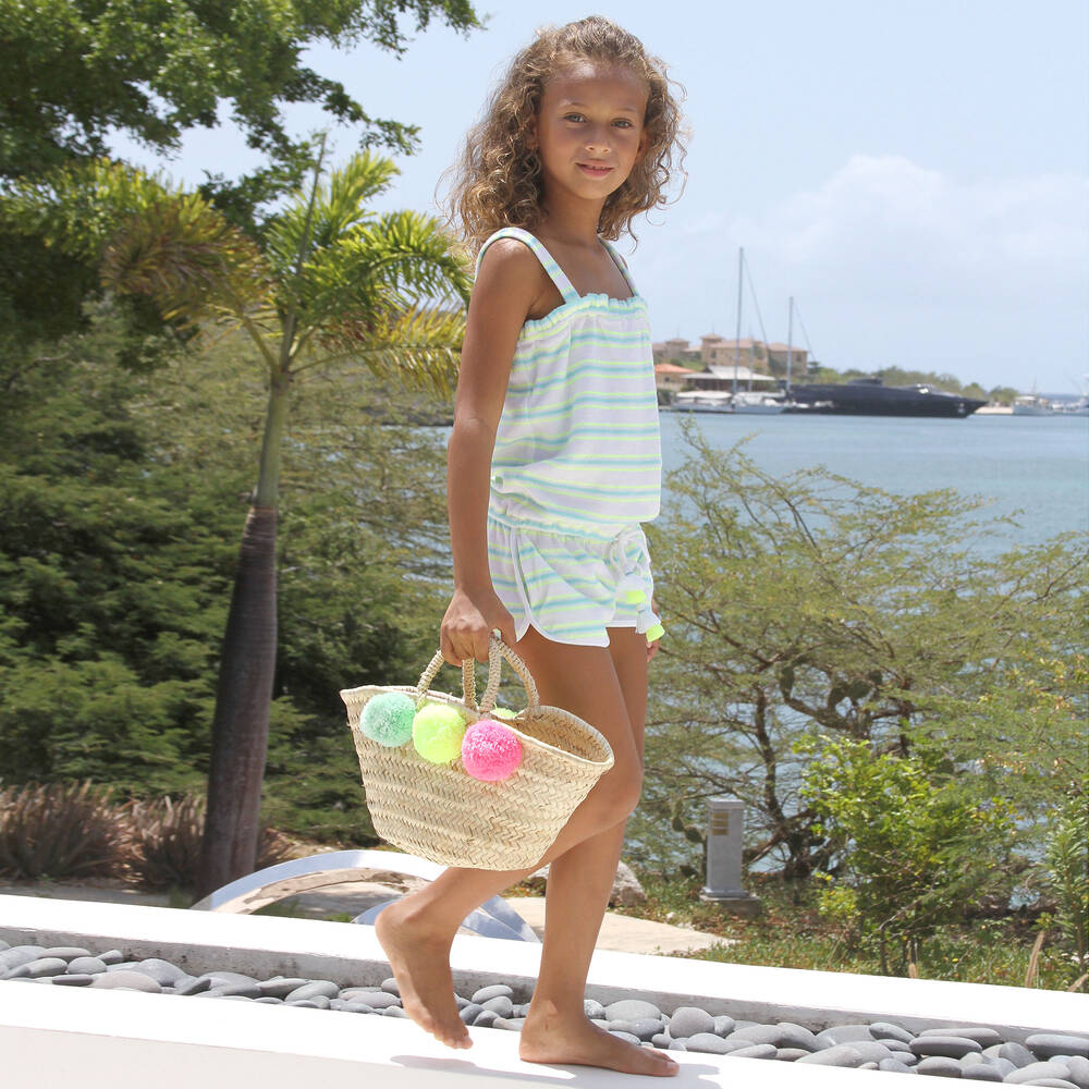 Sunuva - White Towelling Playsuit | Childrensalon Outlet