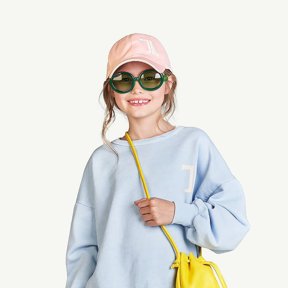 The Animals Observatory - Pink Cotton Logo Cap (UPF50+) | Childrensalon ...