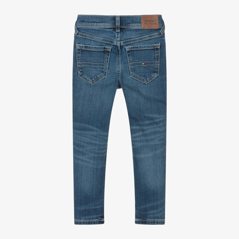 Tommy Hilfiger - Boys Blue Denim Straight Fit Jeans | Childrensalon Outlet