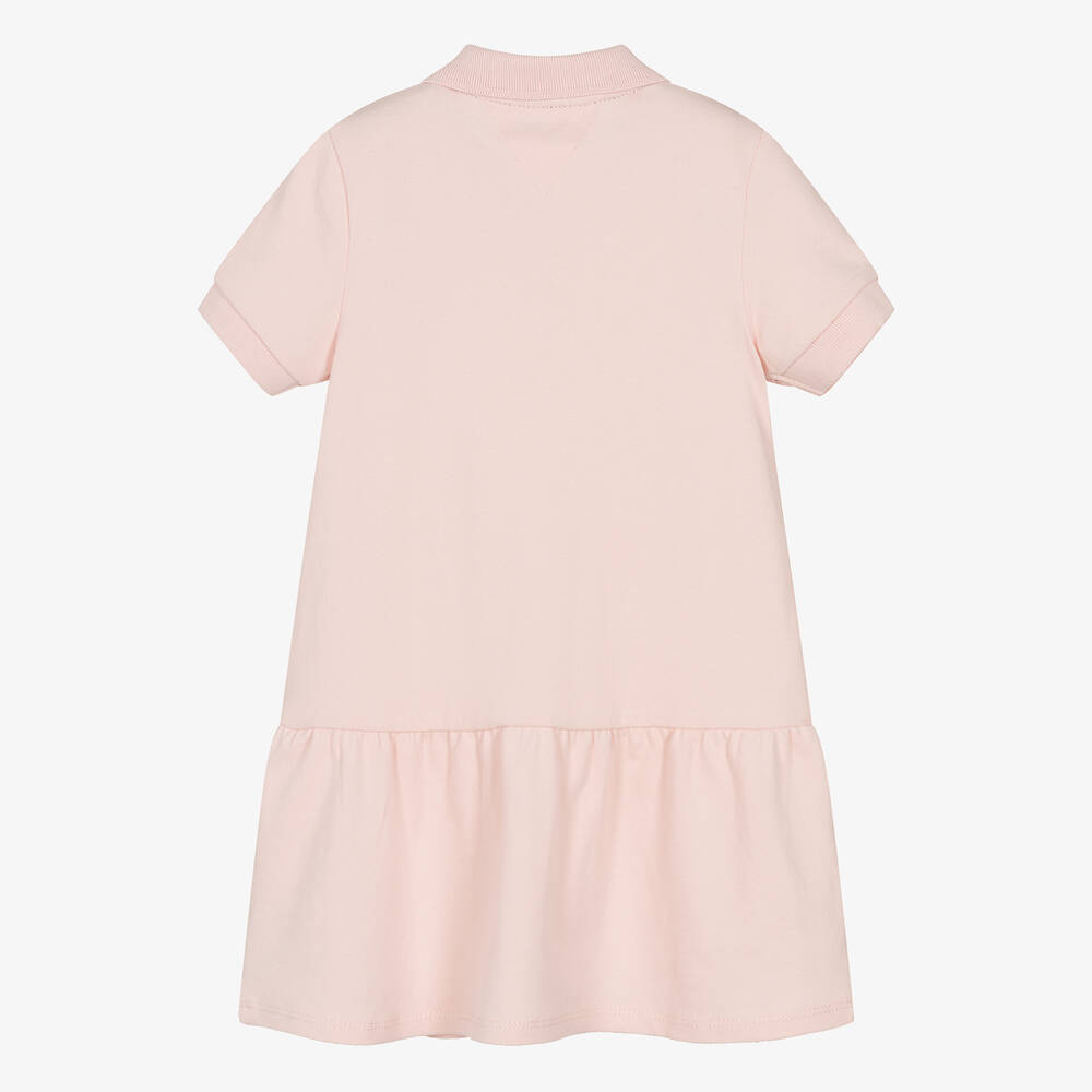 Tommy Hilfiger - Girls Pink Polo Shirt Dress | Childrensalon Outlet