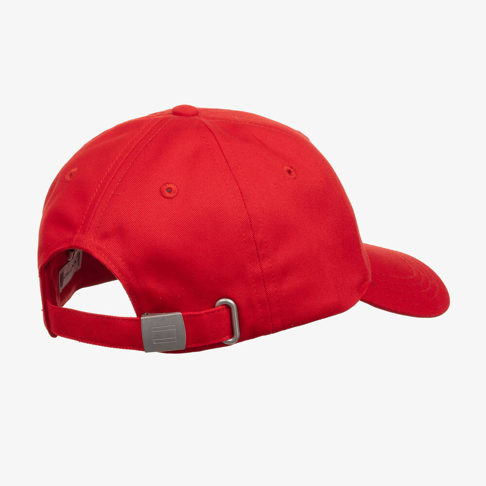 Tommy Hilfiger - Red Cotton Flag Cap | Childrensalon Outlet