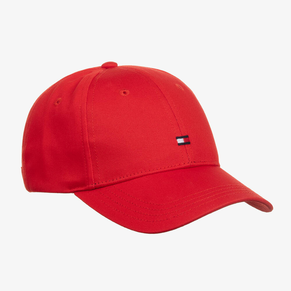 Tommy Hilfiger - Red Cotton Flag Cap | Childrensalon Outlet