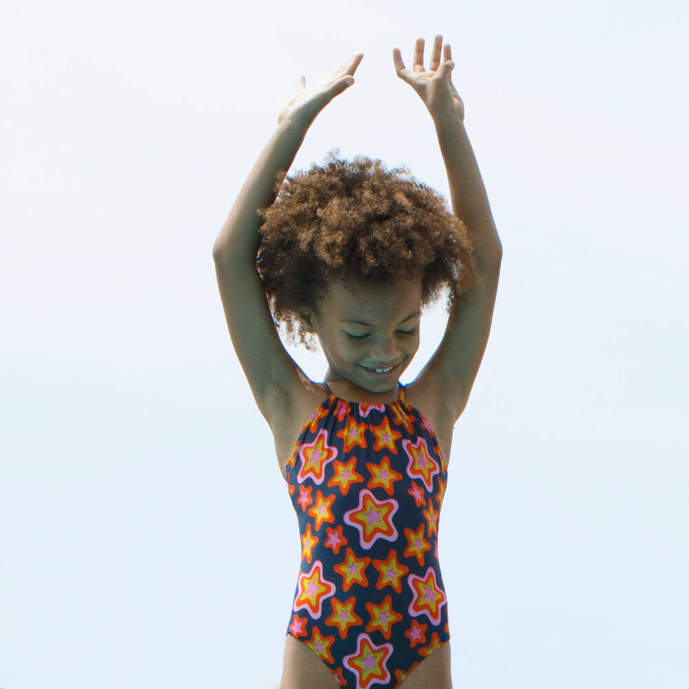 Vilebrequin - Girls Star Pattern Swimsuit | Childrensalon Outlet