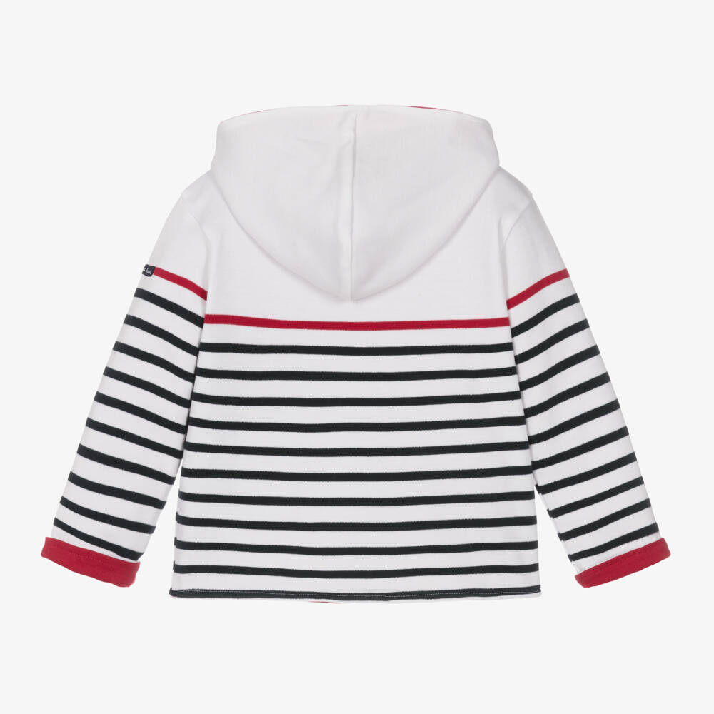 Week-end à la mer - Boys Cotton Hooded Reversible Zip-Up Top ...