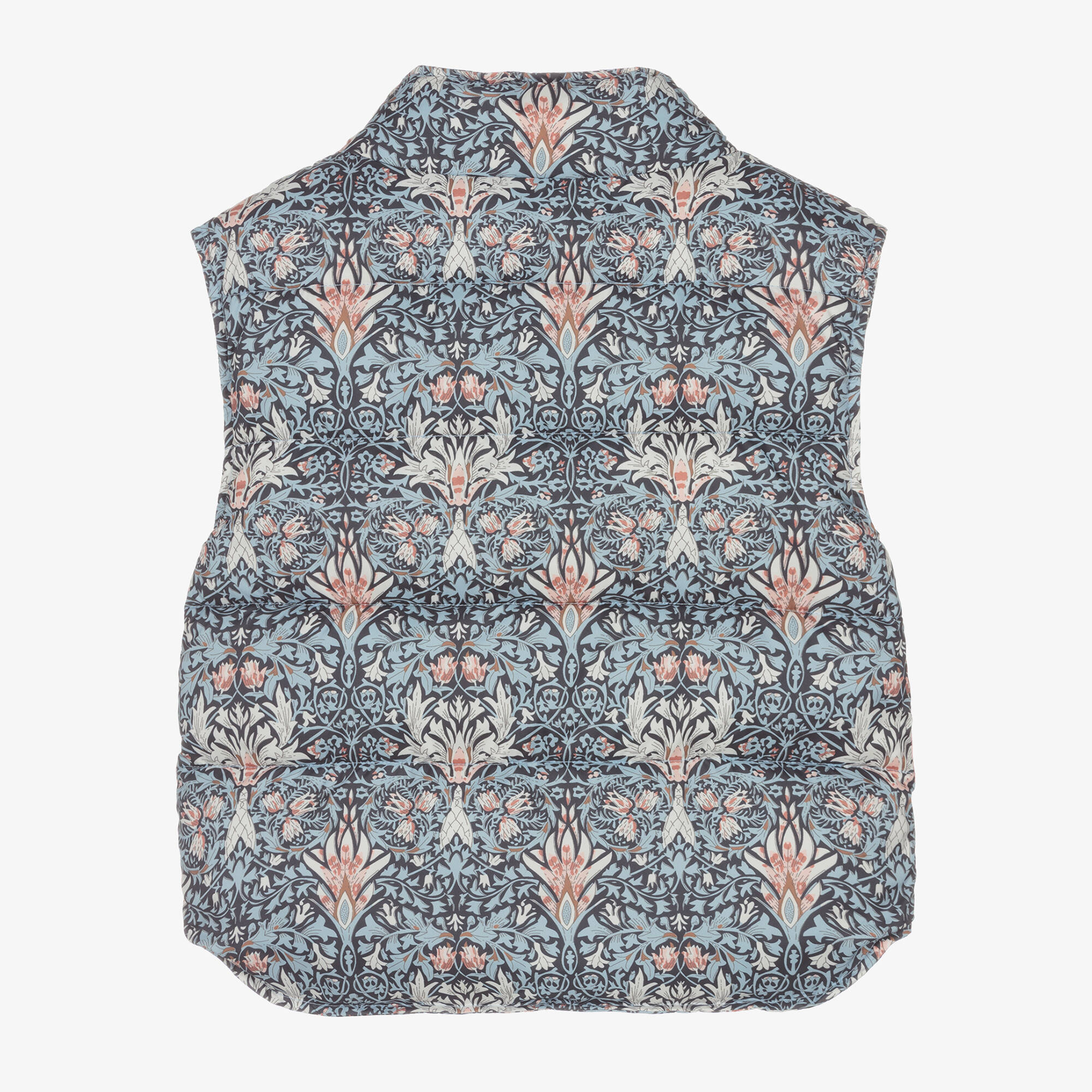Angel's Face - Girls Blue Floral Padded Gilet | Childrensalon Outlet