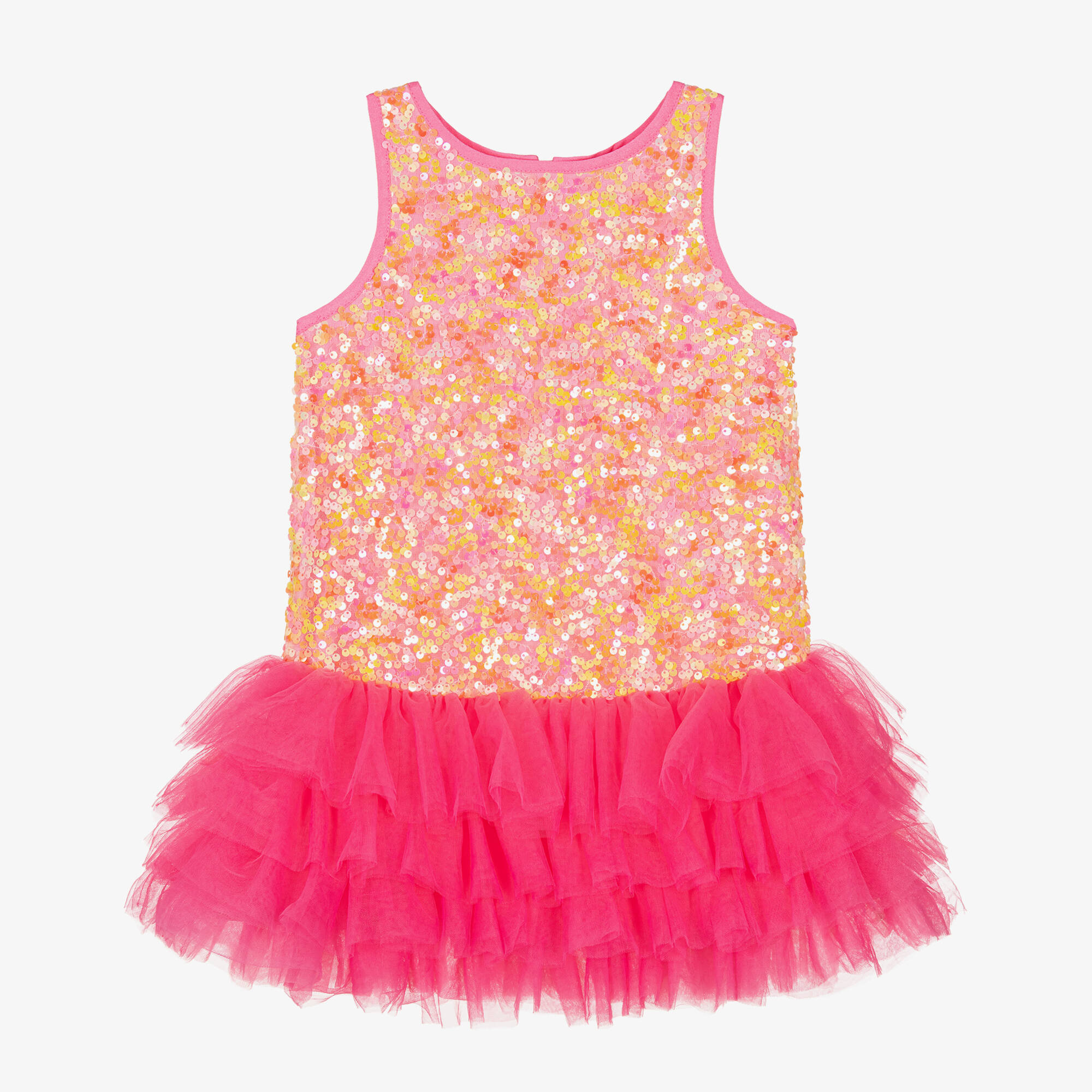 Angel's Face - Girls Fuchsia Sequin Tulle Gown | Childrensalon Outlet