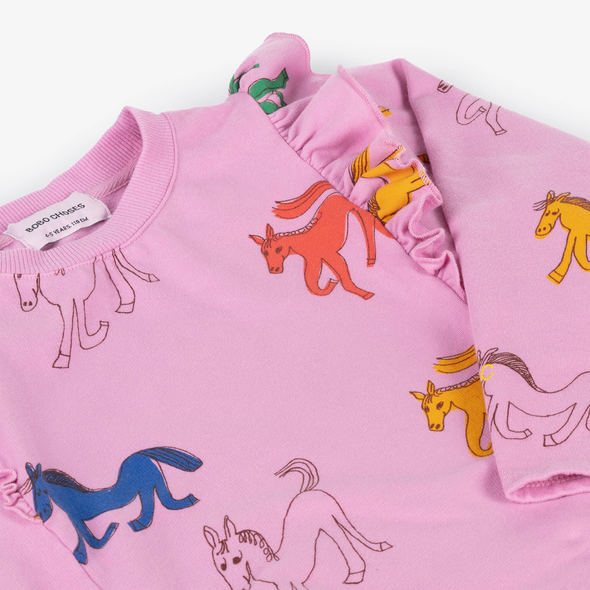 Bobo Choses - Girls Lilac Horse Print Sweatshirt | Childrensalon Outlet