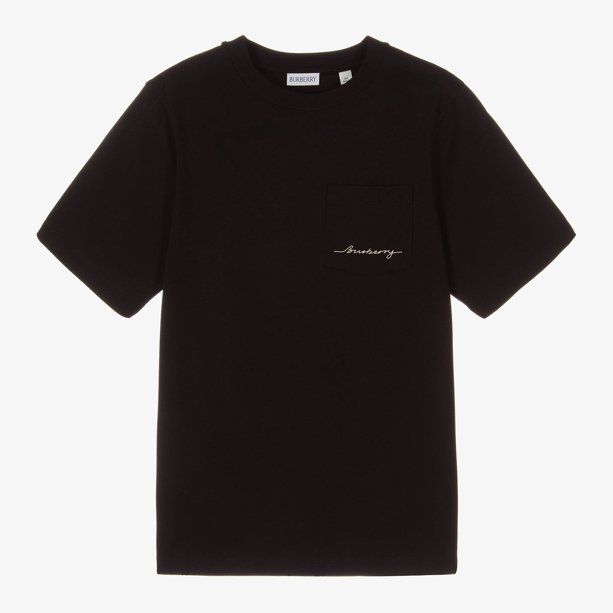 Burberry - Boys Ebony Script Tee | Childrensalon Outlet